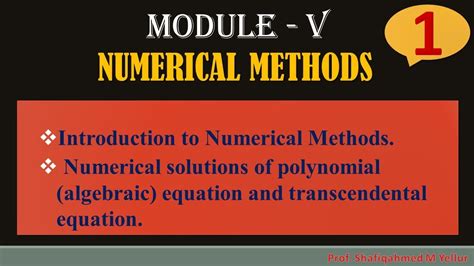 1 introduction numerical methods explanation 18mat21 by