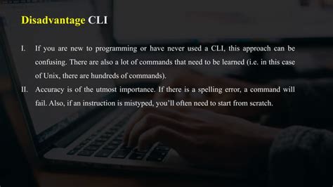 Command Line Interface CLI PPTX Operating Systems Computer Software And Applications