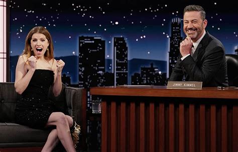 Anna Kendrick Shines In Sparkling Lbd And Pumps On ‘jimmy Kimmel Live