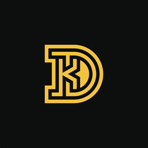 Modern And Luxury Initial Letter KD Or DK Monogram Logo 31982345 Vector Art At Vecteezy
