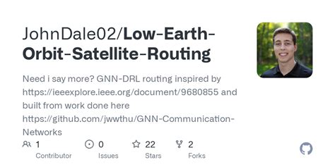 github johndale02 low earth orbit satellite routing need i say more