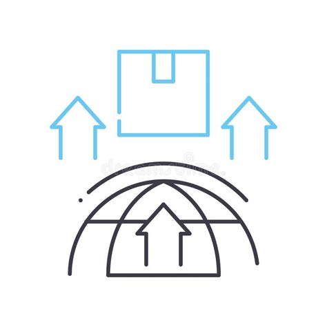 Export Line Icon Outline Symbol Vector Illustration Concept Sign Stock Vector Illustration Export Line Icon Outline Symbol Vector Illustration Concept Sign Stock Vector Illustration