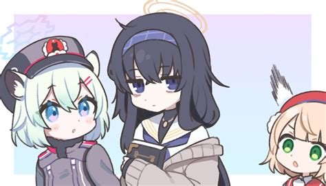 Ui Shigure Ui Shigure And Shigure Ui Blue Archive And 1 More Drawn