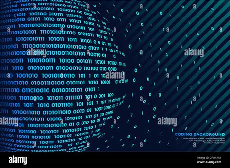 Blue Abstract Coding Background Modern Abstract Background Technology