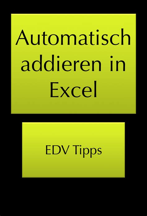 excel eine summe berechnen artofit