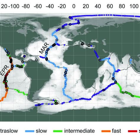 Locations Of Active Hydrothermal Vent Fields Circles Confirmed Download Scientific Diagram