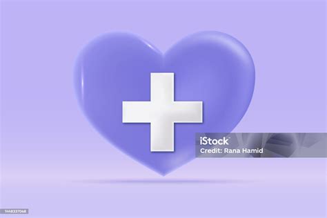 3d 의료 응급 플러스 기호 아이콘 밝은 파란색 배경에 격리되어 있습니다 현실적인 사랑 기호 응급 처치 및 건강 관리 개념 3d 벡터 렌더링 그림 3차원 형태에 대한 스톡