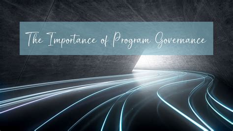 Why Program Governance Matters