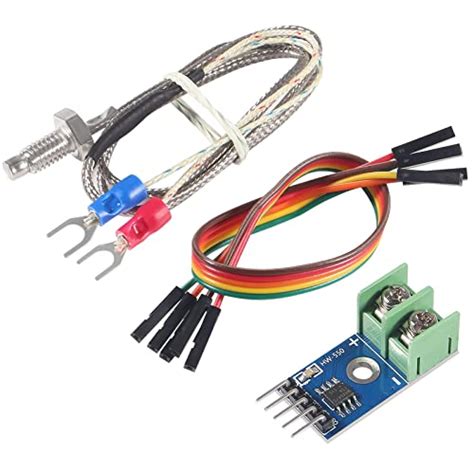 Aoicrie 2 Sets Dc 3 5v Max6675 Themocouple Module And K Type Thermocouple Temperature Sensor