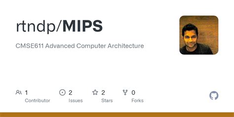 github rtndp mips cmse611 advanced computer architecture