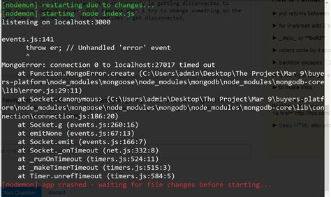 Nodejs Randomly Disconnecting From Mongodb Using Mean Stack Stack