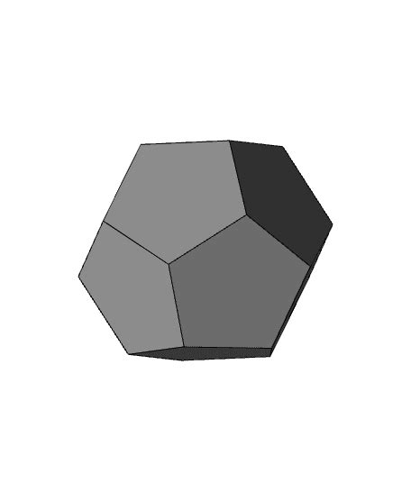 Dodecahedron Step 3d Model By Piled On Thangs