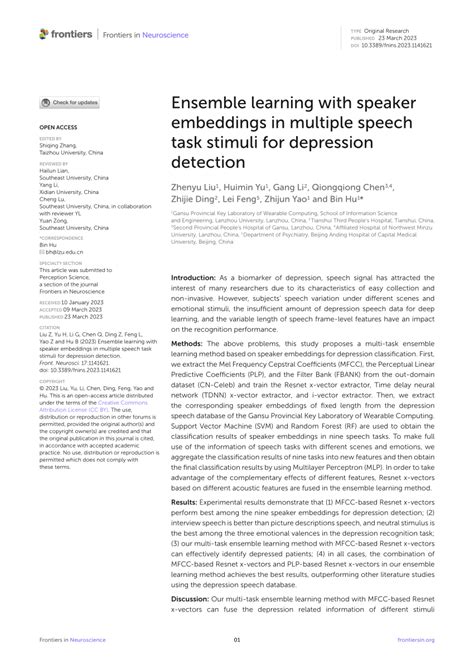 pdf ensemble learning with speaker embeddings in multiple speech task