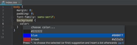 Style Sheets Help WebStorm
