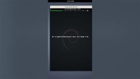 One Liner Finding The Largest Files In A Directory Beginner Bash Linuxcommand Linux