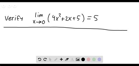solved verify each limit using the limit definition for example in