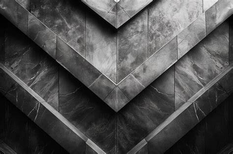 Premium Photo Abstract Monochrome Marble Texture In Geometric Pattern