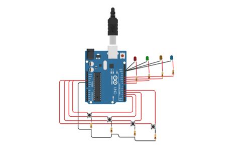Circuit Design Copy Of Copy Of Progetto A Gruppi Tinkercad
