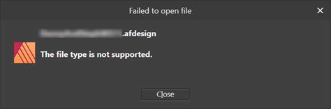 false error message with linked resources feedback for affinity