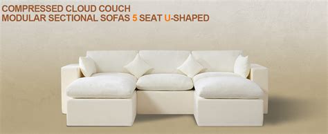 115cloud Boneless Sectional Couch Modular Sectional Sofa
