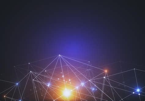 Premium Photo Abstract Connected Dots