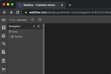 Publish Status In Browser Tab Webflow