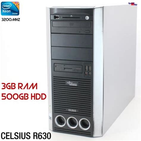 Купить Fujitsu Siemens Celsius R630 Dual Xeon Computer 500GB (ПК ...