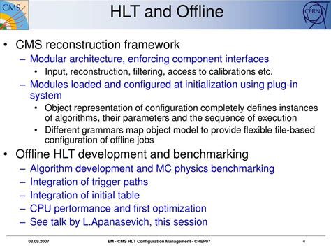 Ppt Cms High Level Trigger Configuration Management Powerpoint