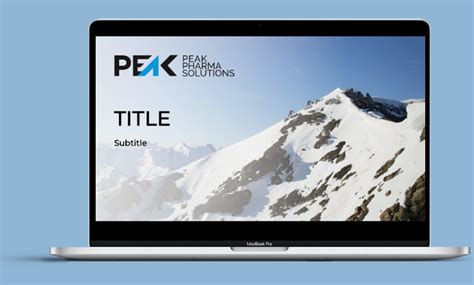 Peak Pharma Pitch Deck Chris Noon Creative