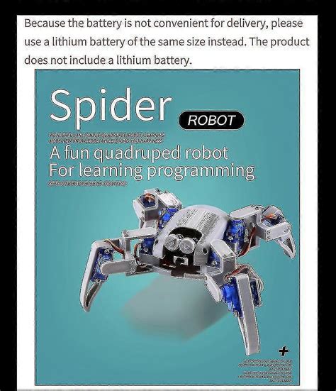 Bionic Quadruped Spider Robot Kit For Arduino Wifi Diy Stem Crawling Robot Esp8266 Nodemcu