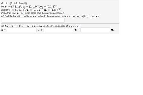 Solved Find The Transition Matrix Corresponding To The Chegg Com