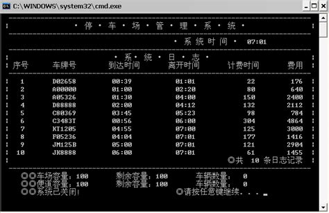 数据结构 停车场管理系统 c 实现 数据结构，停车场管理系统 csdn博客