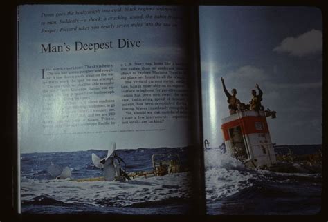 Jacques Piccard Trieste 1960s Bathyscaphe Uss Triestes