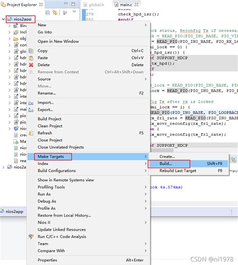 Nios2代码放在ram中运行 Eclipse Ni1978 华为开发者空间