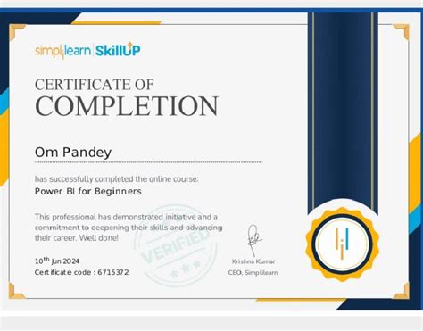 Completed Power Bi Course Om Pandey Posted On The Topic Linkedin