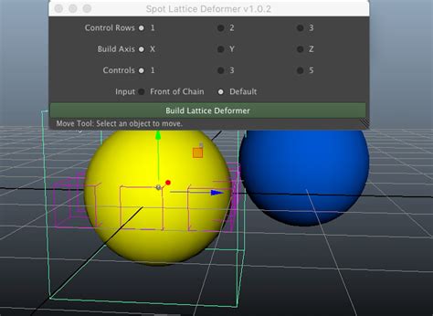 Spot Lattice Deformer For Maya Misc Modeling Scripts Plugins For Maya