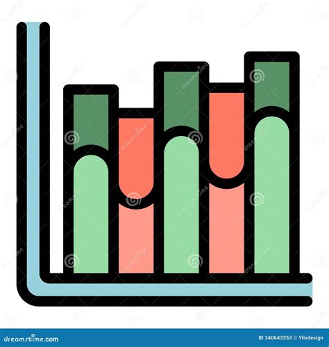 Colorful Bar Graph Showing Market Trends And Data Analysis Stock