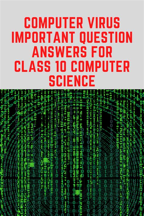 computer virus class 10 computer science important question and answer artofit