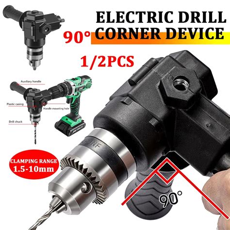 90 ° 키리스 3 조 앵글 드릴 척 코너 임팩트 드릴 어댑터 직각 벤드 확장 척 드릴 어댑터 좁은 공간