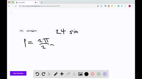 SOLVED Simple Harmonic Motion Find A Function That Models The Simple Harmonic Motion