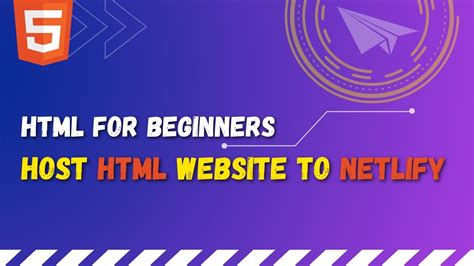 80 Deploy an Only HTML website to netlify for free | Publish and Host ...