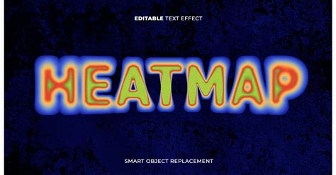 heatmap text effect layer styles including heatmap and text envato