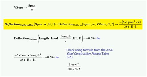 Using Integration To Derive Beam Deflection Mathcad