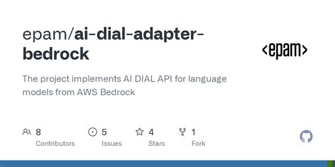 Github Epamai Dial Adapter Bedrock