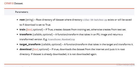 torchvision中数据集的使用 torchvision datasets cifar10数据集已经下载如何使用 csdn博客