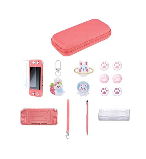 Kit Accesorios Con Estuche Para Nintendo Switch Lite 15 En 1 Rosa Kit Accesorios Con Estuche Para Nintendo Switch Lite 15 En 1 Rosa