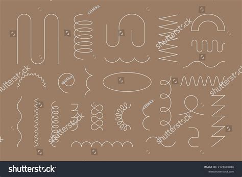 Minimalist Geometric Thin Lines Set Vector Stock Vector Royalty Free 2124689816 Shutterstock