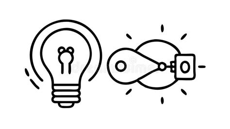 Infinite Idea Lightbulb Endless Creativity Innovation Vector Design