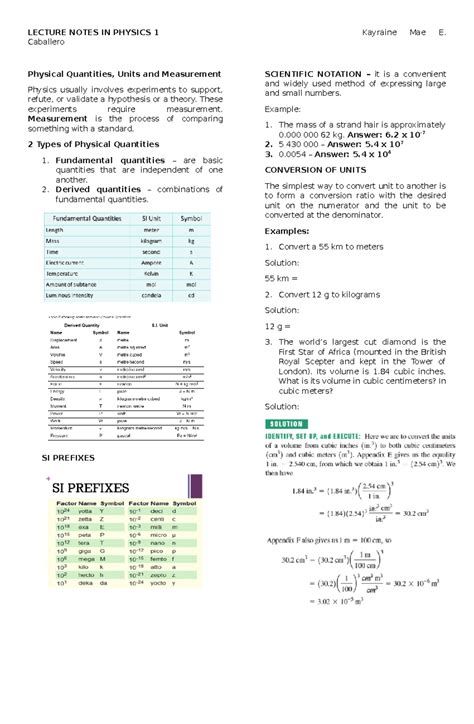 St Monthly Lecture Notes In Physics For Electrcity LECTURE NOTES IN PHYSICS Kayraine Mae E
