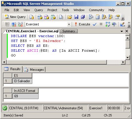 Microsoft SQL Server Lesson A Review Of Built Functions